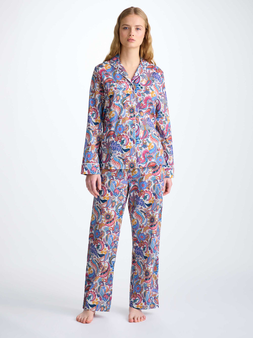 Women's Pyjamas Cotton Batiste Multi Jungle Paisley Print