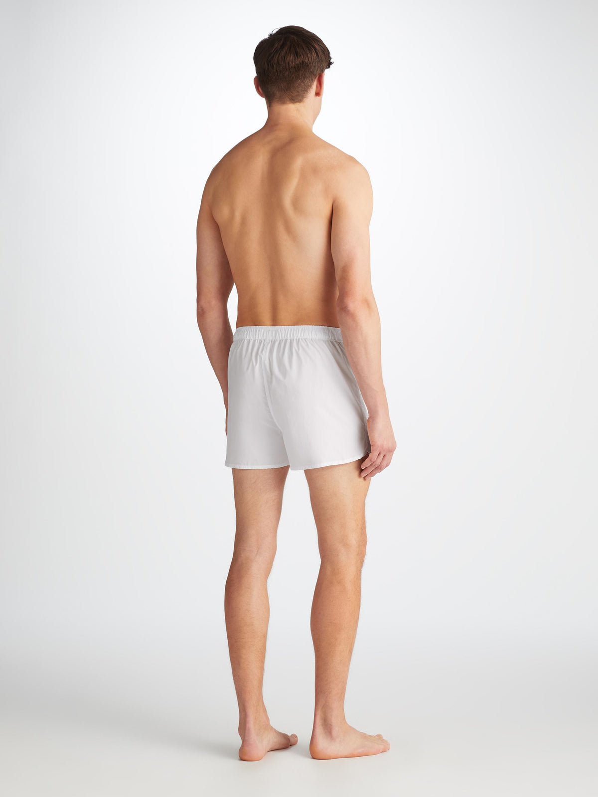 Mens Boxer Shorts Savoy Cotton White | Derek Rose