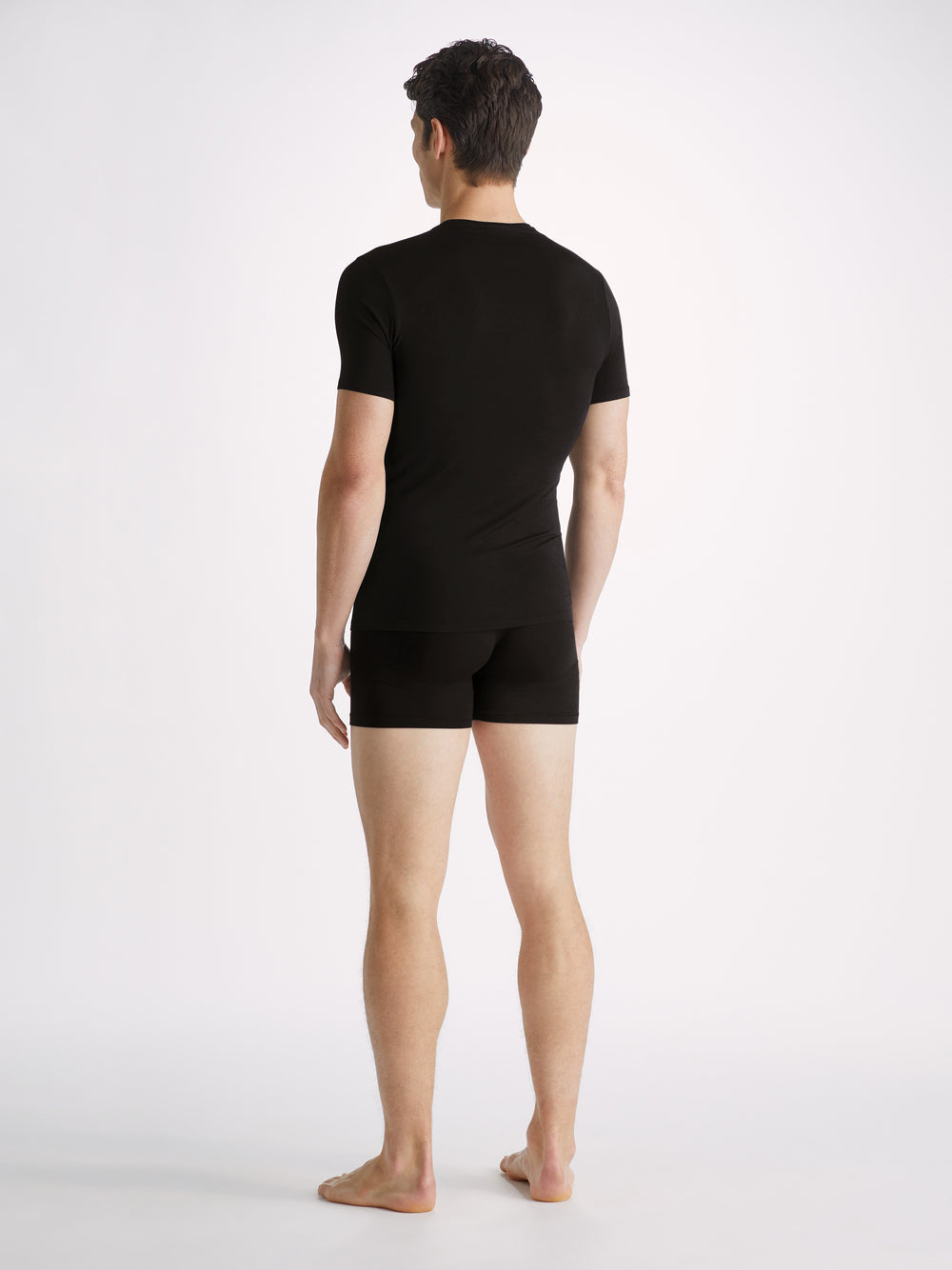 Men's Underwear T-Shirt Alex Micro Modal Black | Derek Rose
