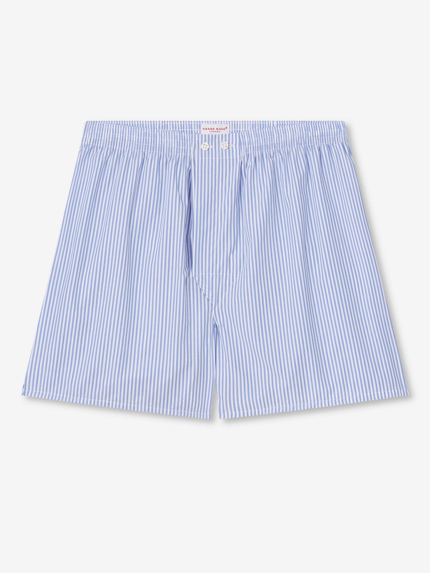 Mens Classic BS 555 Cotton Stripe Blue | Derek Rose