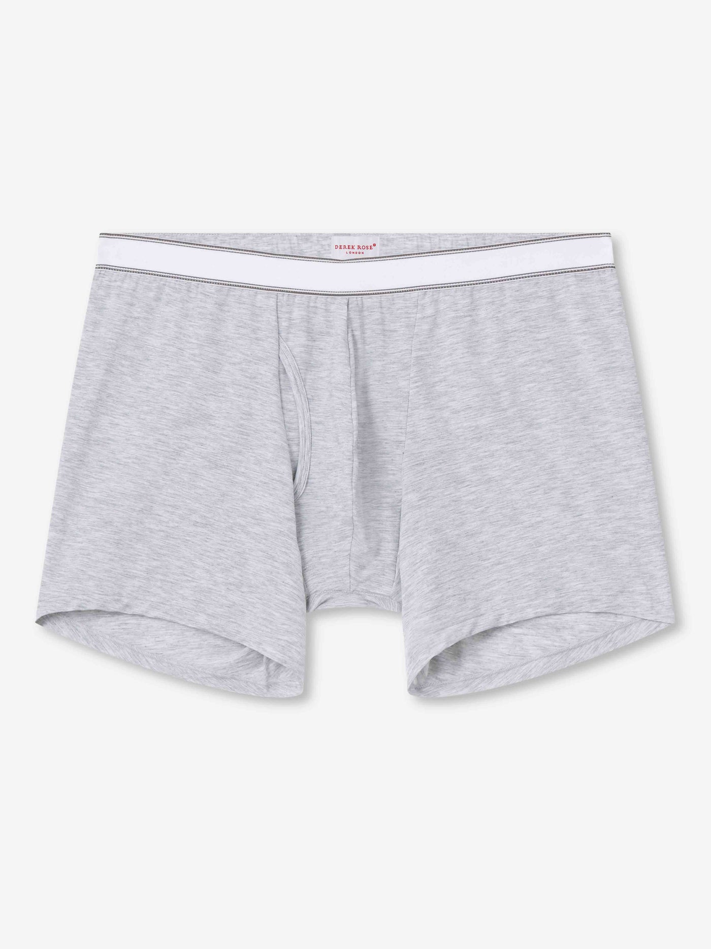 Men's Trunks Ethan Micro Modal Stretch Silver Marl | Derek Rose
