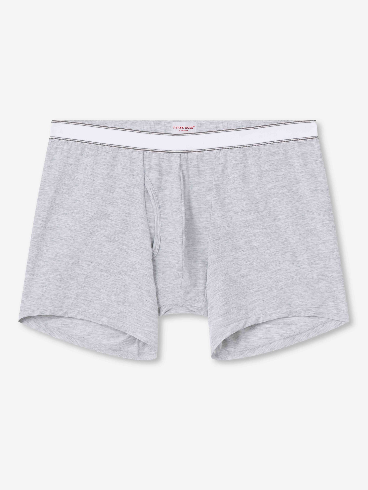 Men's Trunks Ethan Micro Modal Stretch Silver Marl | Derek Rose